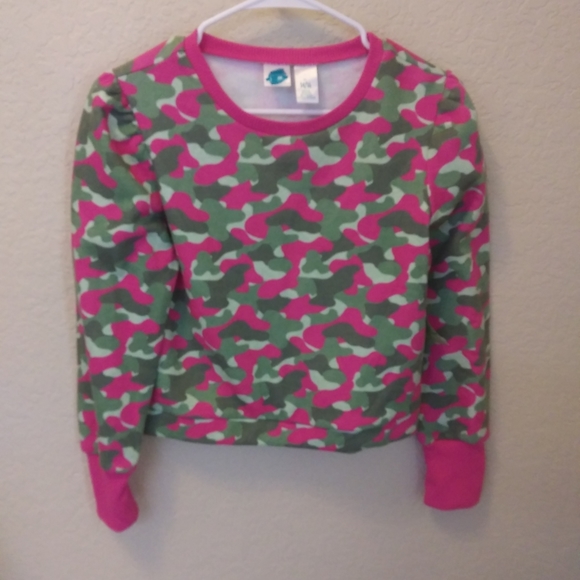 Shirts & Tops | Girls Pink Camouflage Sweat Shirt | Poshmark